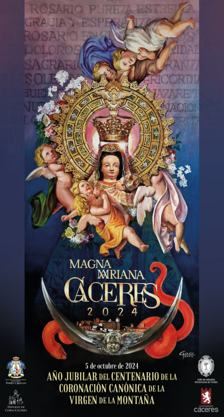 Cartel y Guía Procesión Magna Mariana 2024 – Semana Santa de Cáceres